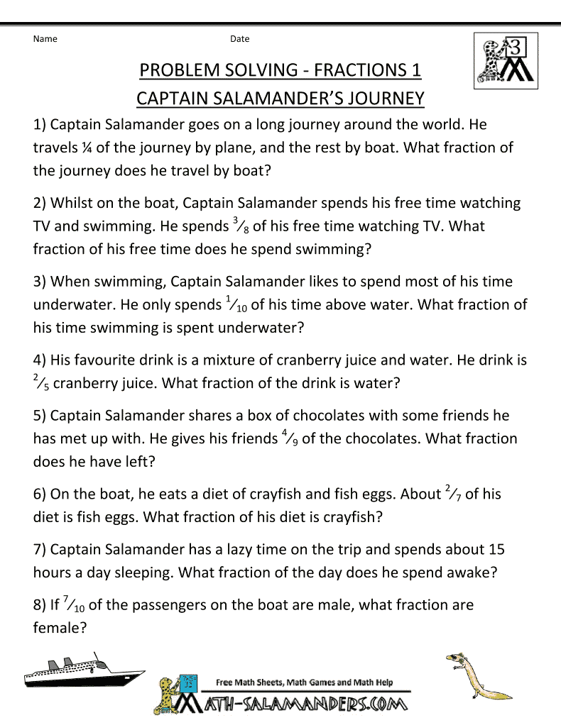 Math Word Problems For Kids